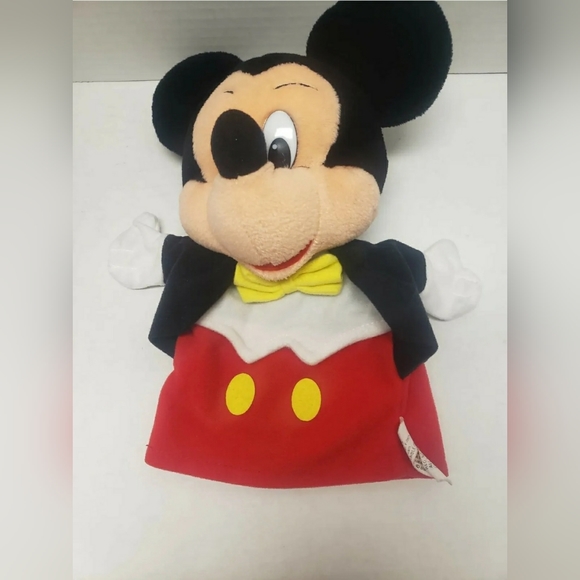 Mattel | Toys | Vintage Disney Mickey Mouse Plush Fabric Hand Puppet ...